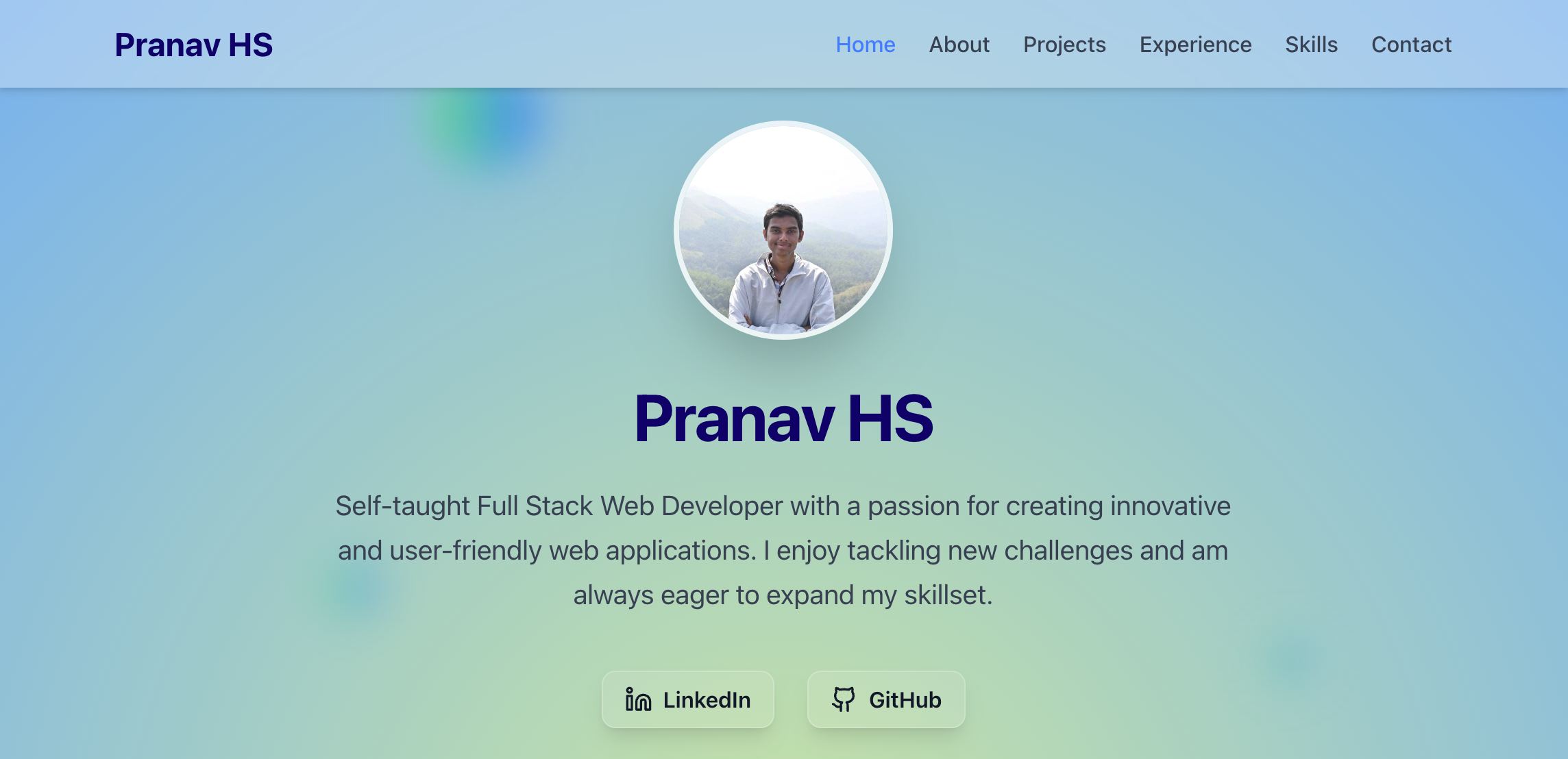 Pranav H S | Full-Stack Developer